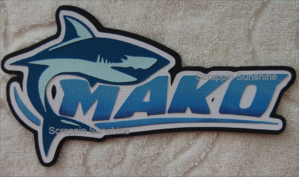 Sea World MAKO Die Cut Title - Seaworld Scrapbook Page Paper Piece ...
