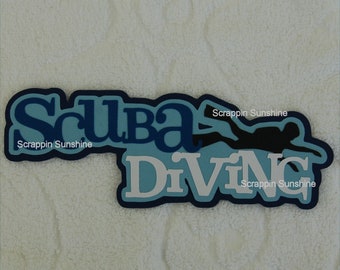 Scrapbook Piece, SEASIDE Title, Scrapbook Pages, Die Cut, Kids ...