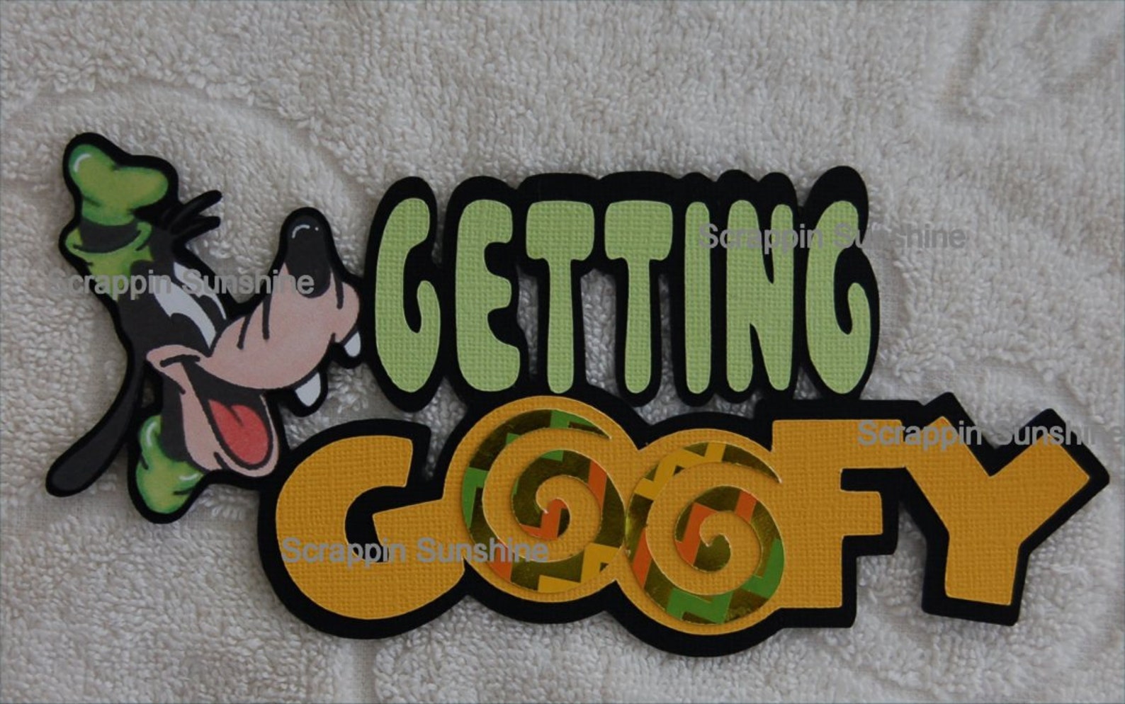 DISNEY Getting Goofy - Scrapbook Die Cut Title Paper Piece - SSFF - Etsy