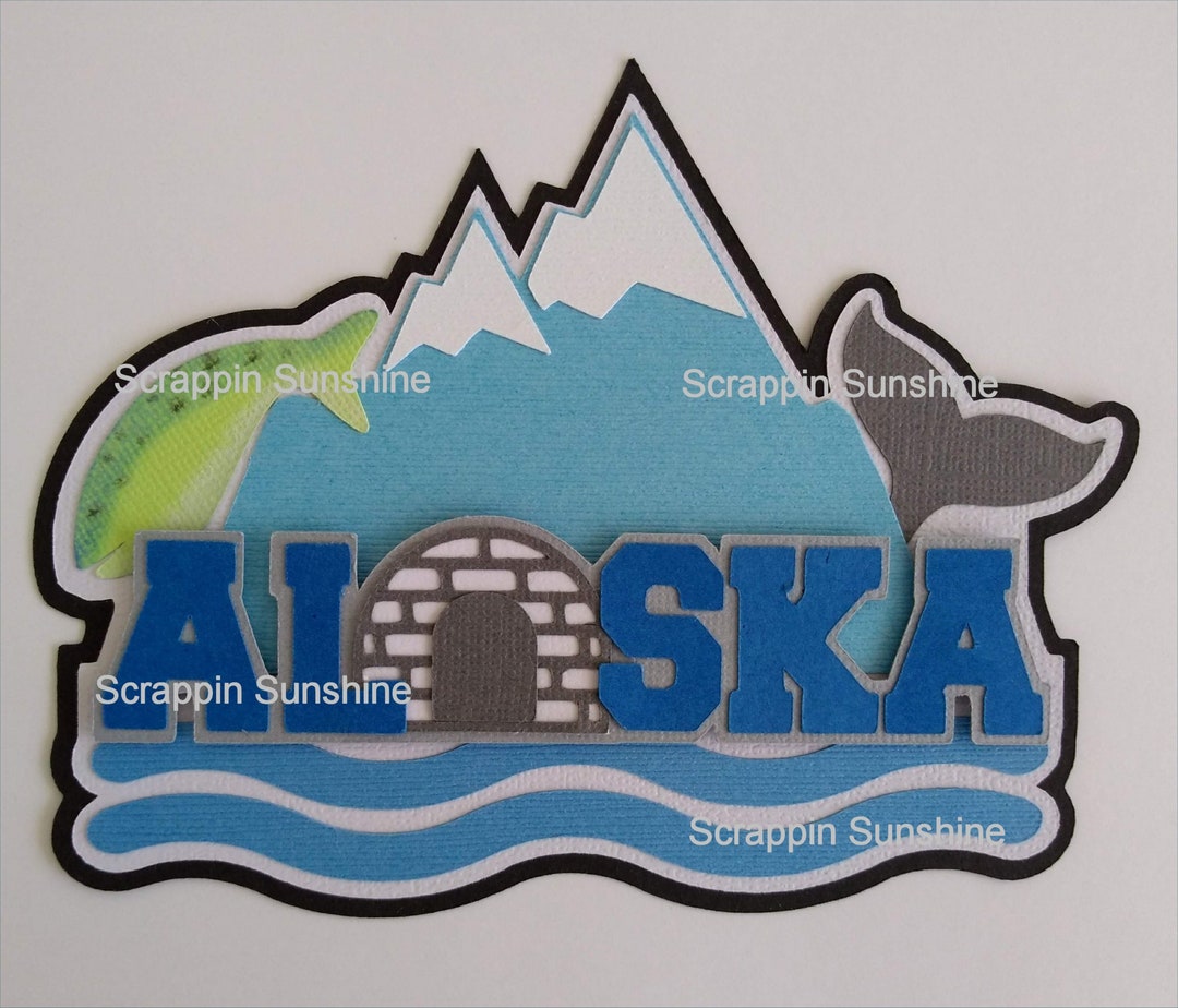 Alaska Die Cut Title NEW - Travel / Cruise Scrapbook Page Paper Piece ...