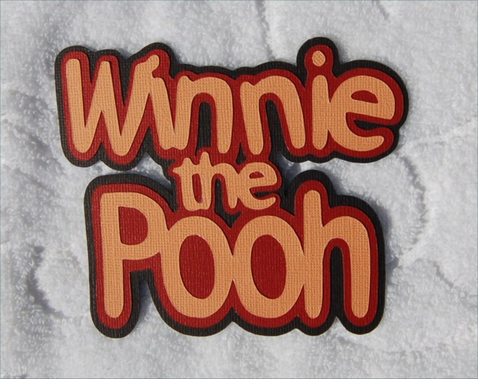 DISNEY Winnie the Pooh Die Cut Title Scrapbook Page Paper | Etsy