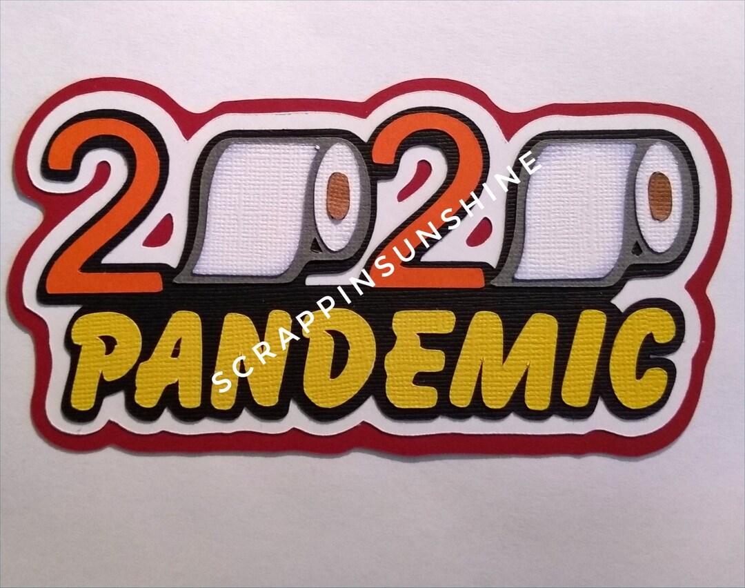 2020 PANDEMIC Die Cut Title for Scrapbook Pages W/ Virus Quarantine ...