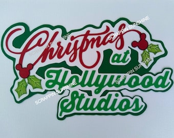 DISNEY A Magical Christmas Die Cut Title Scrapbook Page Paper Piece ...