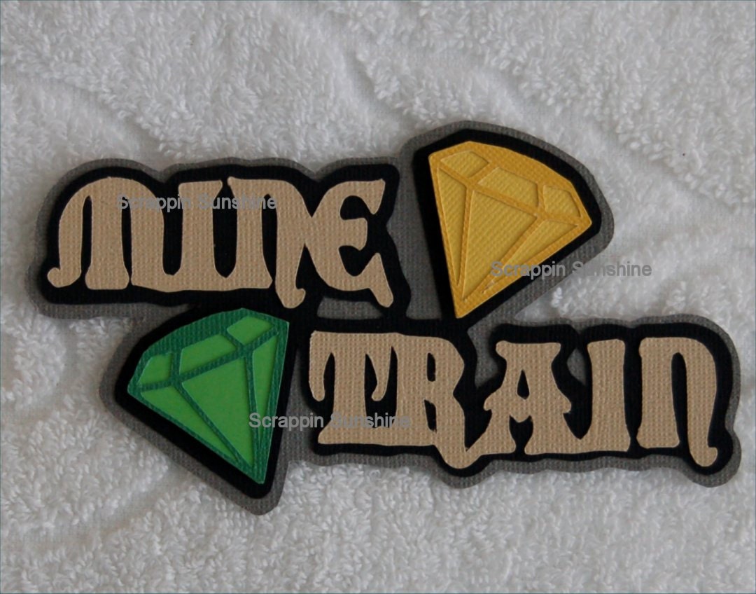DISNEY Mine Train Die Cut Title - Scrapbook Page Paper Piece Piecing ...