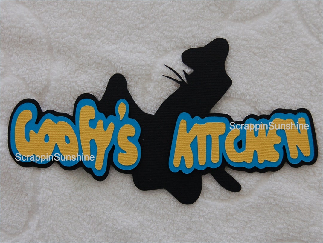 DISNEY - Goofys Kitchen Die Cut Title for Scrapbook Pages - SSFF - Etsy