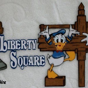 DISNEY Liberty Square - You Choose - Premade Scrapbook Page Printed ...
