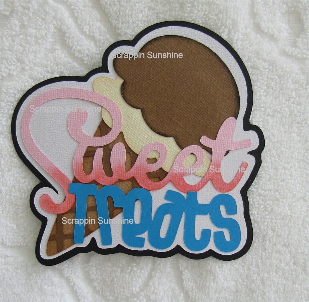 SWEET TREATS Die Cut Title - Scrapbook Page Paper Piece Piecing SSFF - Etsy