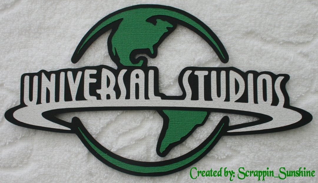 UNIVERSAL STUDIOS Die Cut Title - Your Choice of Color for Scrapbook ...