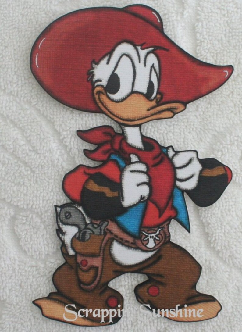 DISNEY FRONTIERLAND Western Characters - You Choose - Printed Scrapbook ...