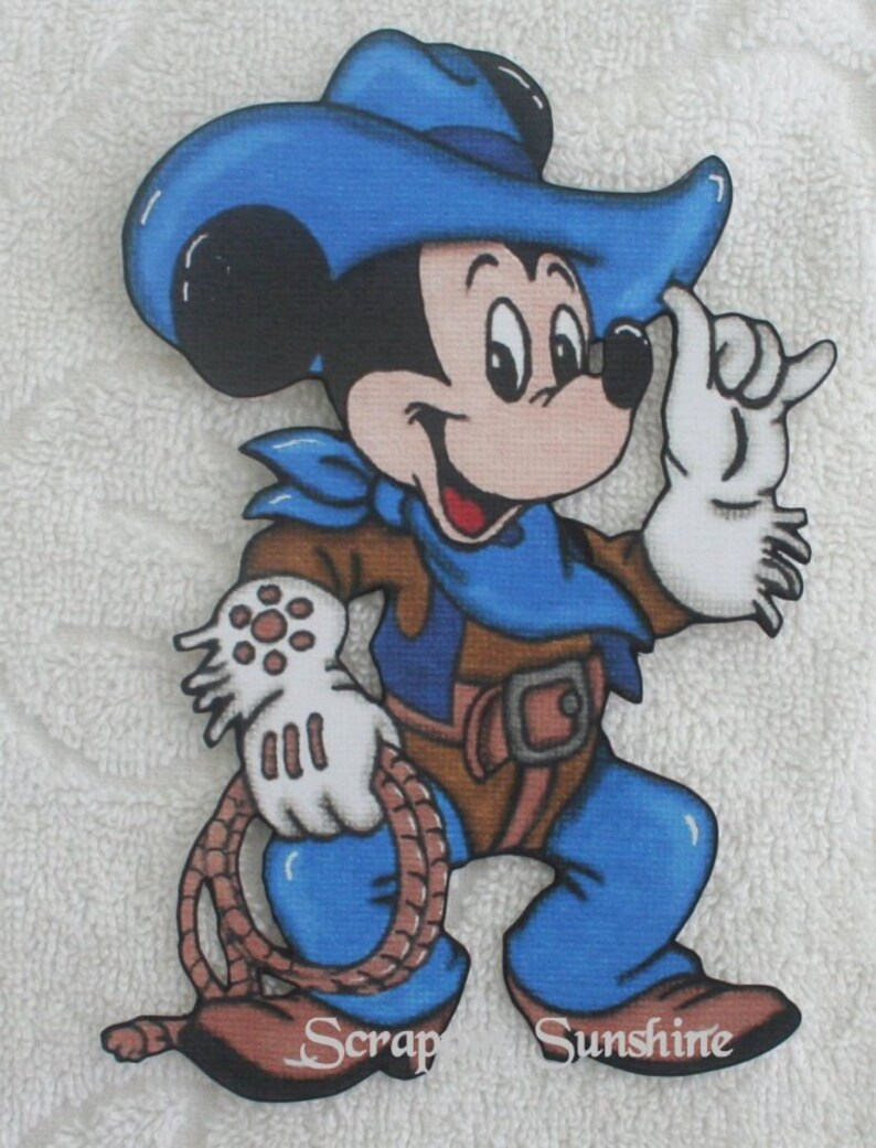 DISNEY FRONTIERLAND Western Characters - You Choose - Printed Scrapbook ...