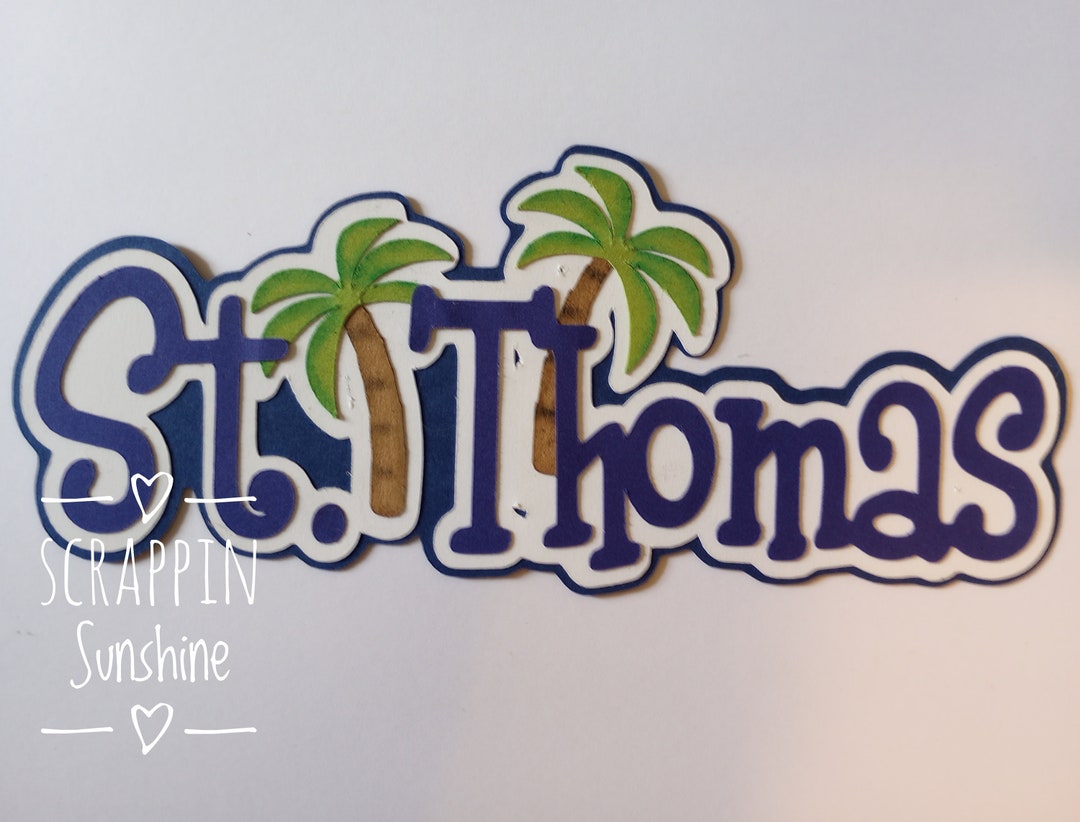 DISNEY Cruise or Travel Destination - St. Thomas Die Cut Title ...