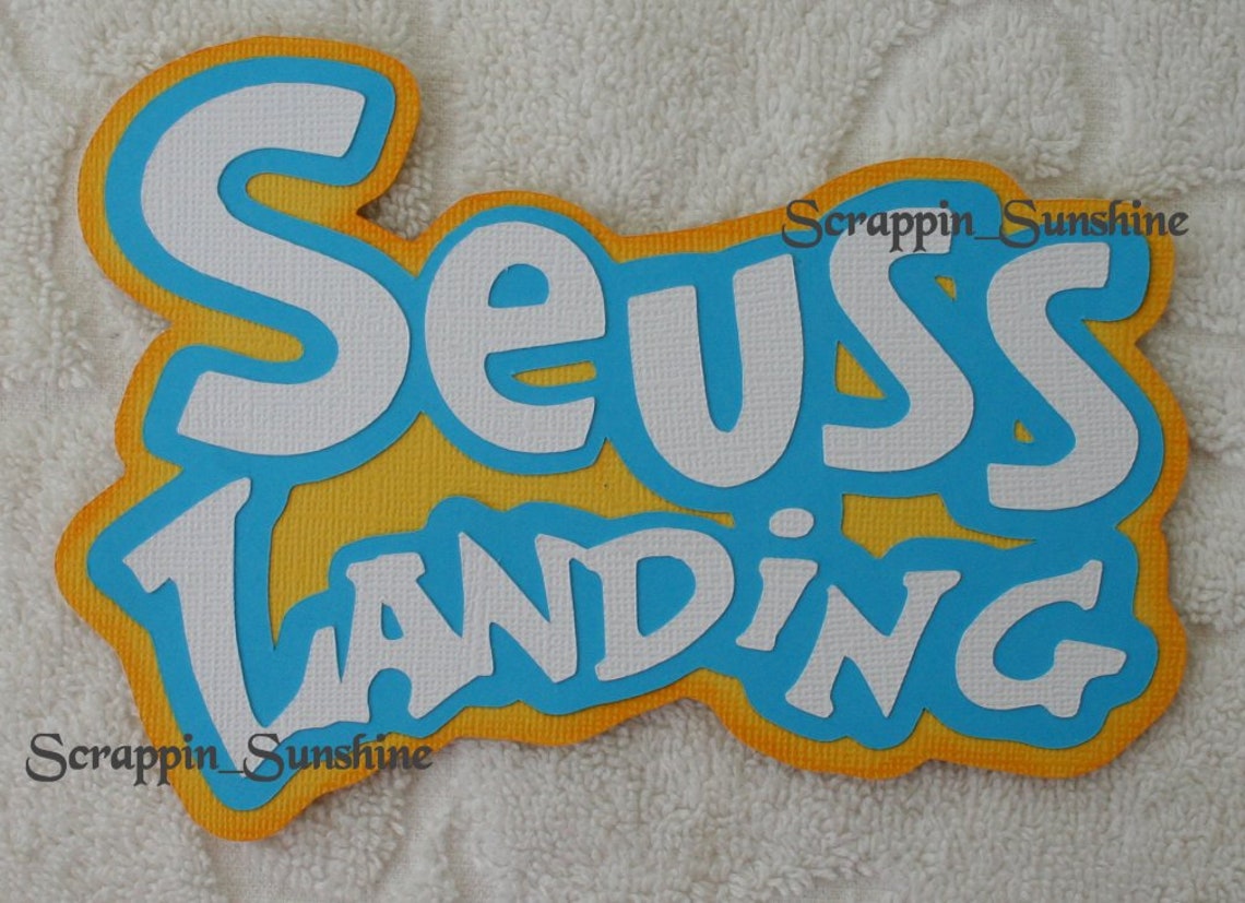 Seuss Landing Universal Studios Islands of Adventure Die Cut - Etsy