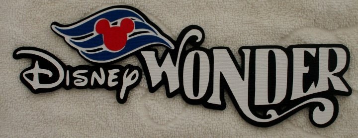 DISNEY CRUISE Die Cut Title - Magic Wonder Fantasy Dream Scrapbook ...