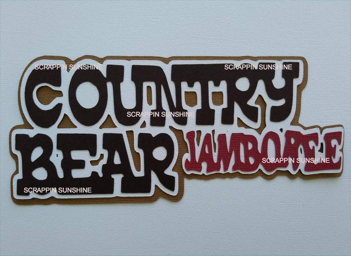 DISNEY Magic Kingdom's Country Bear Jamboree - Die Cut Title ...