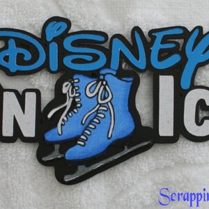 DISNEY on Ice - Scrapbook Paper Piecing or Title for Pages - SSFF - Etsy