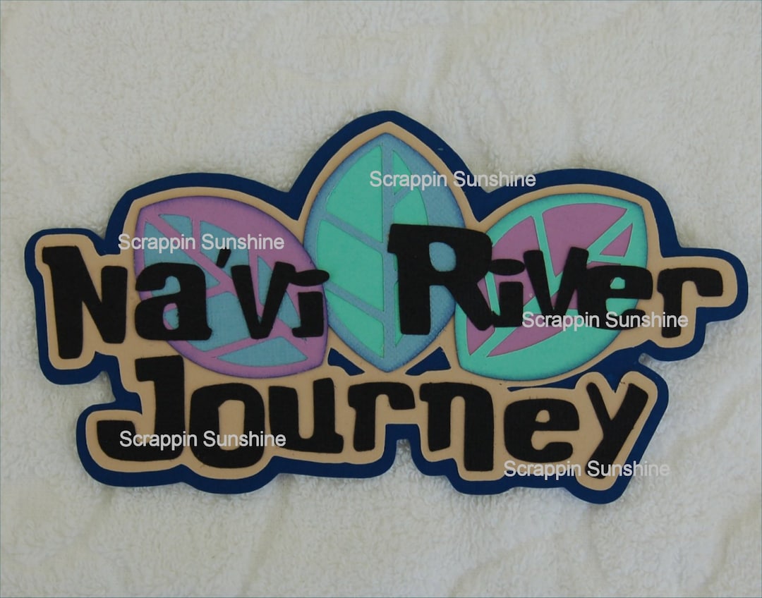 DISNEY Navi River Journey Na'vi Die Cut Title - Scrapbook Page Paper ...