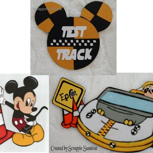 DISNEY Test Track Ride at Epcot You Choose Scrapbook Printed Paper ...