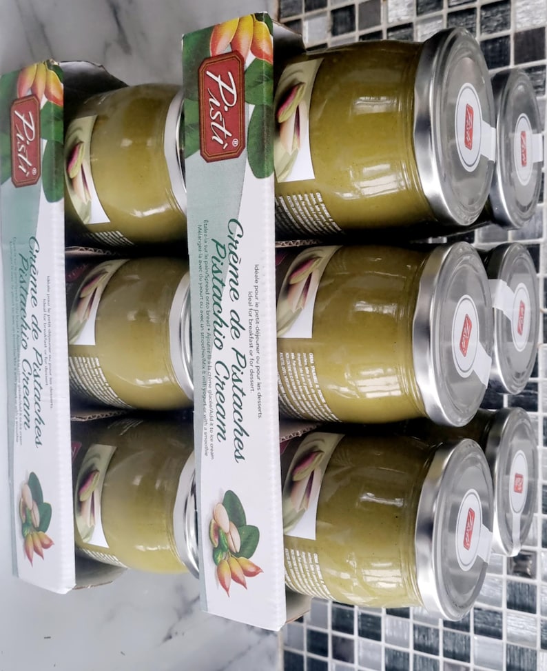 Pisti Sicilian Pistachio Cream - Spreadable Paste Jar (600g) *24hr ...