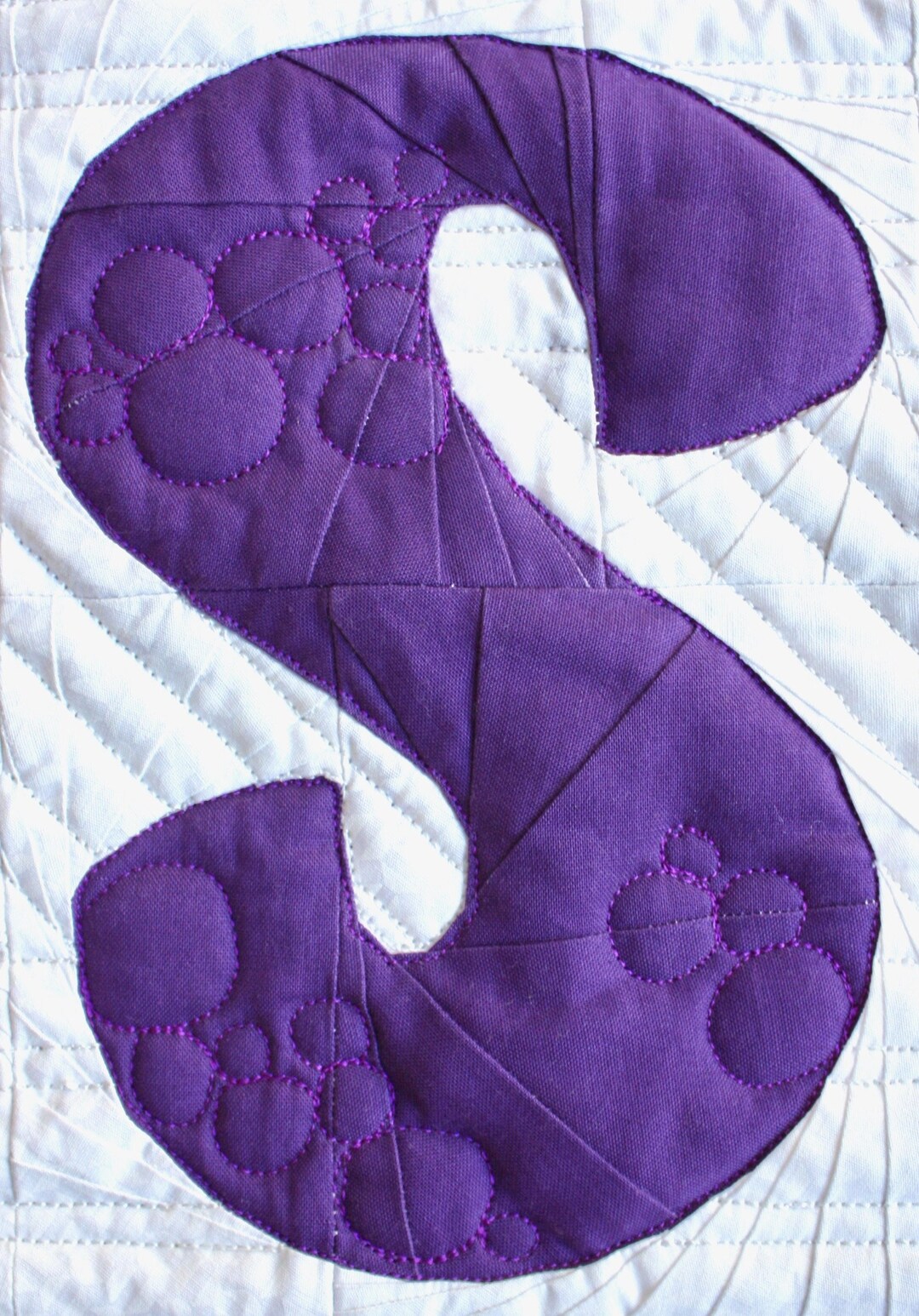 Alphabet Quilt Block Pattern PDF Download Bubbly Letter S - Etsy