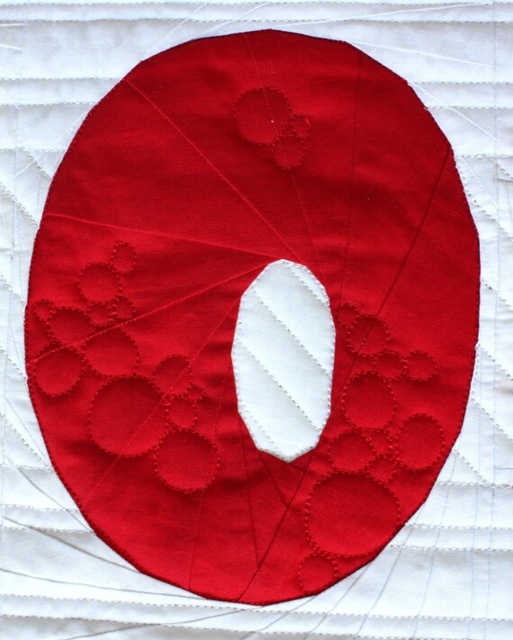 Alphabet Quilt Block Pattern PDF Download Bubbly Letter O - Etsy