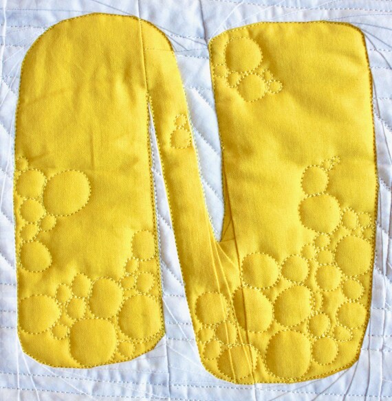 Alphabet Quilt Block Pattern PDF Download Bubbly Letter N - Etsy