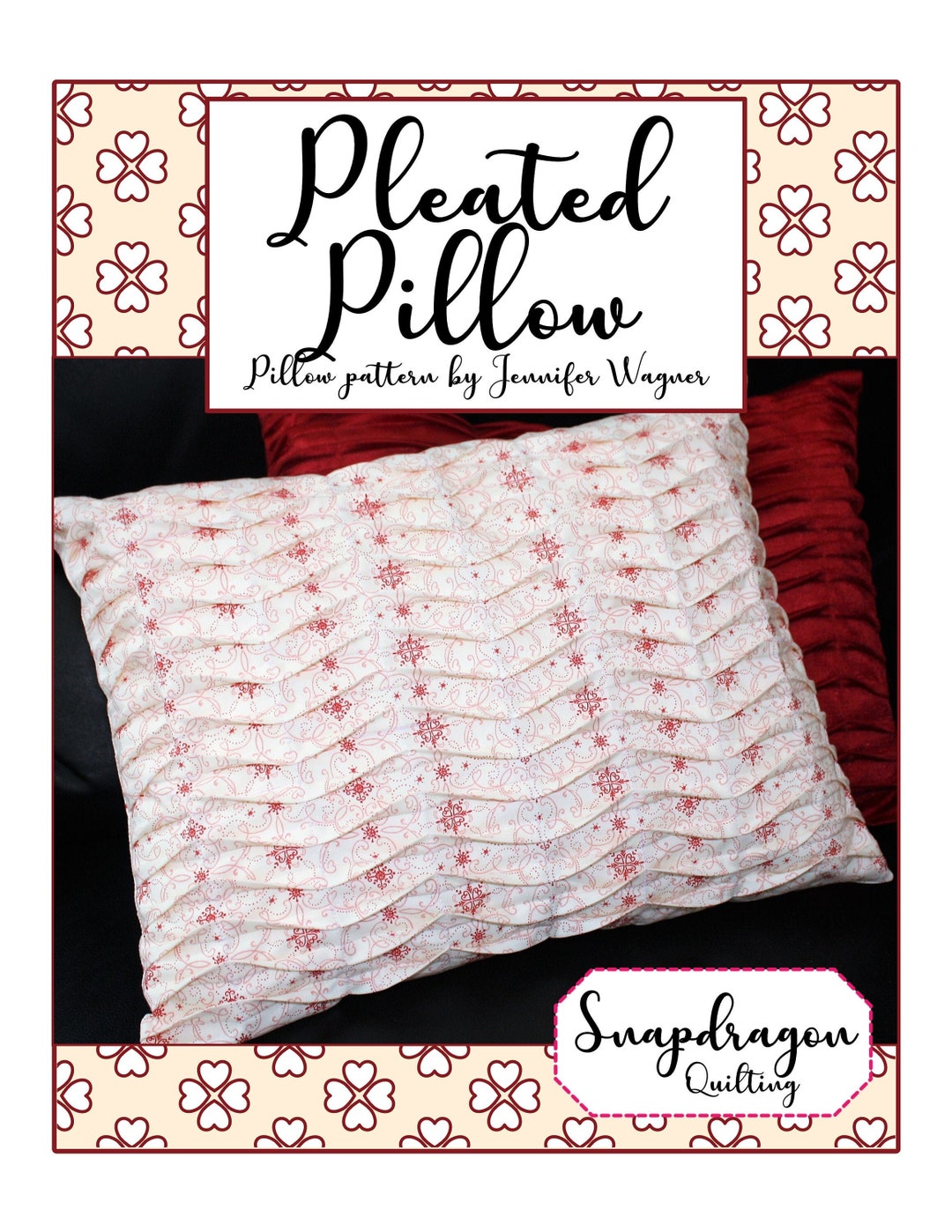 Pleated Pillow Pattern (download) - Etsy