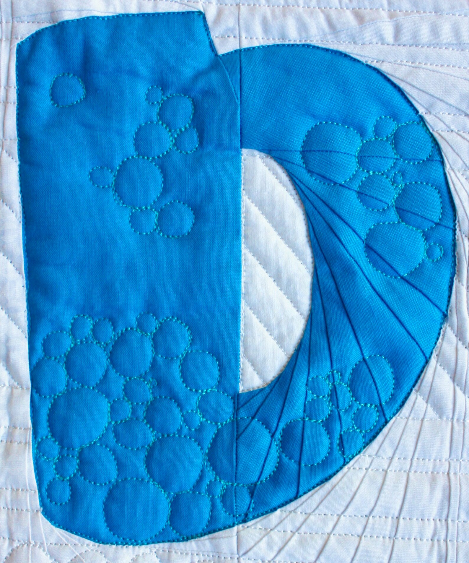 Alphabet Quilt Block Pattern PDF Download Bubbly Letter D - Etsy