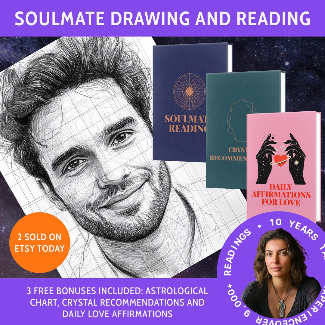 Custom Twin Flame Drawing Insightful Reading Personalized Soulmate ...