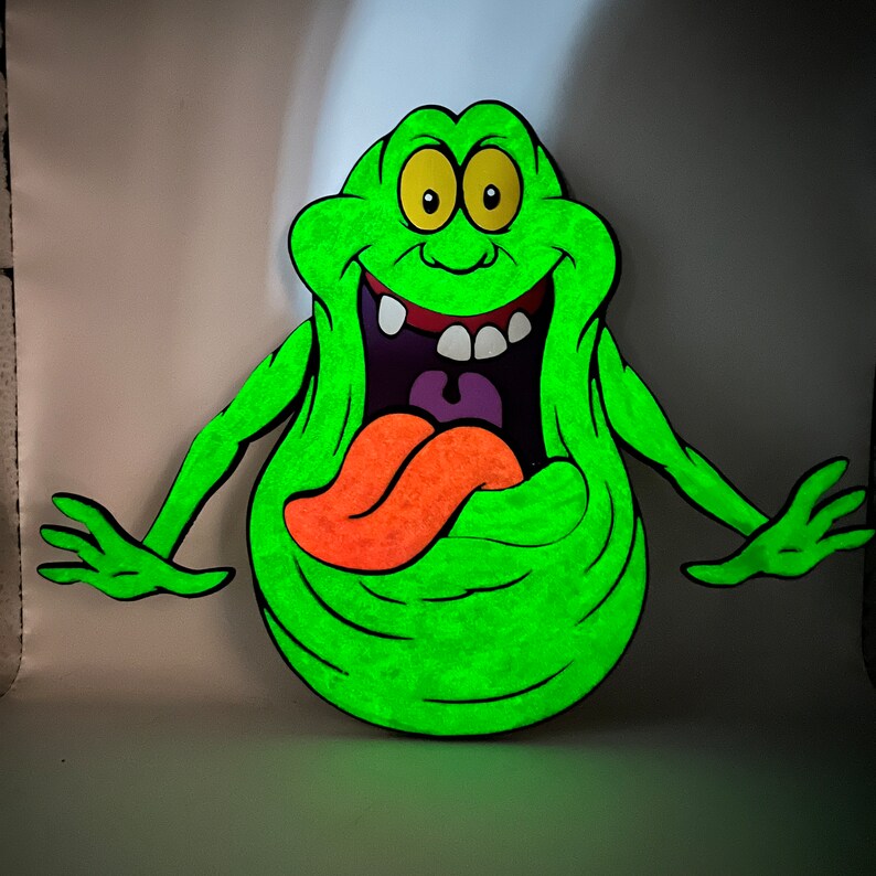 Slimer Inspired Ghostbusters Halloween Decoration Glow in the Dark - Etsy