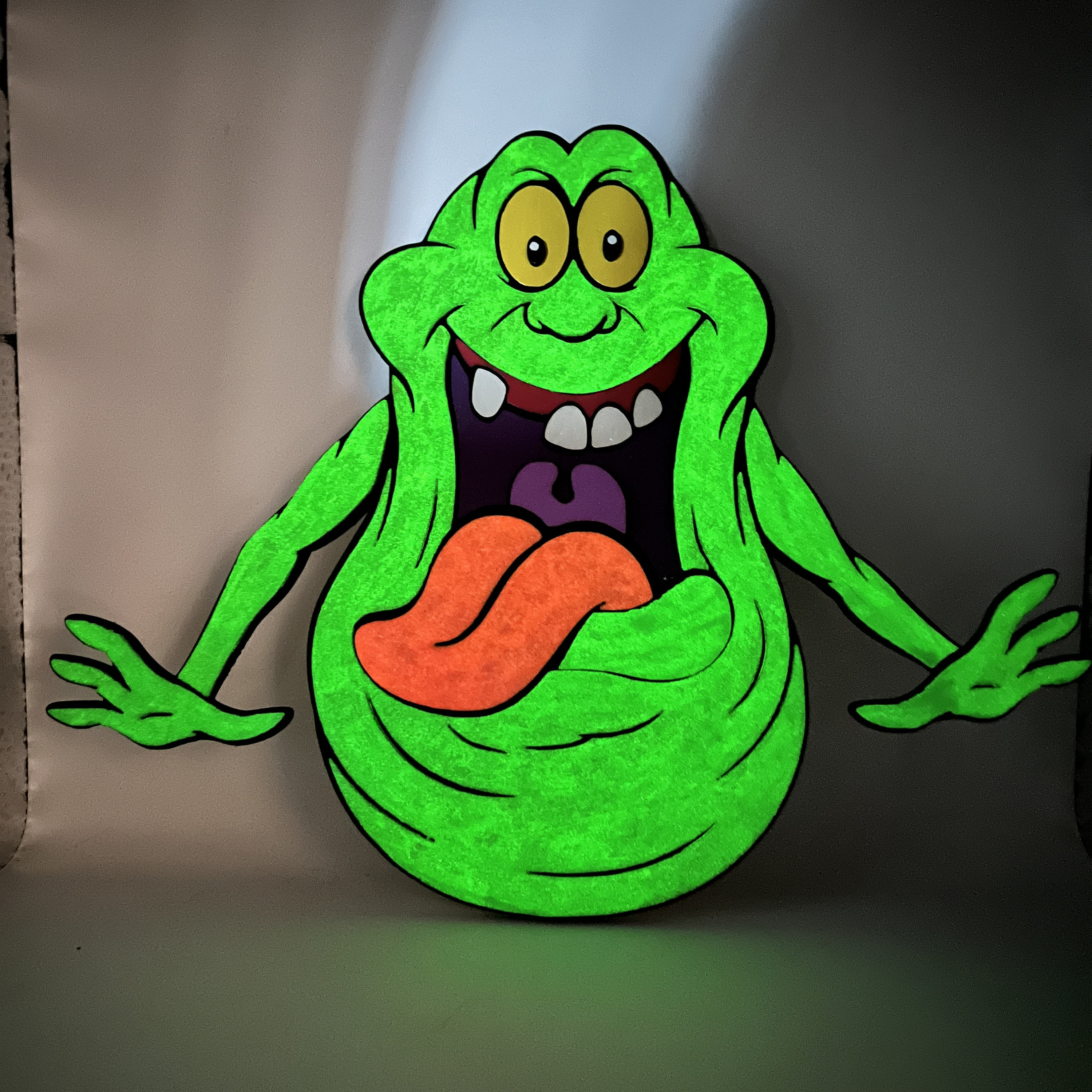 Slimer Inspired Ghostbusters Halloween Decoration Glow in the Dark - Etsy