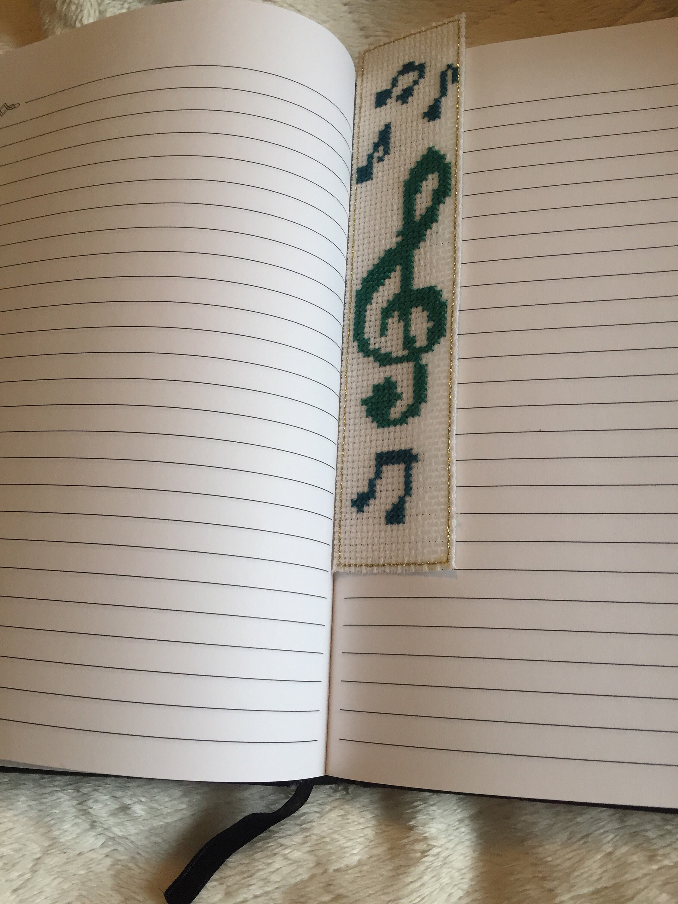 Musical Notes and Treble Clef 2: Cross Stitch Pattern Instant Download ...