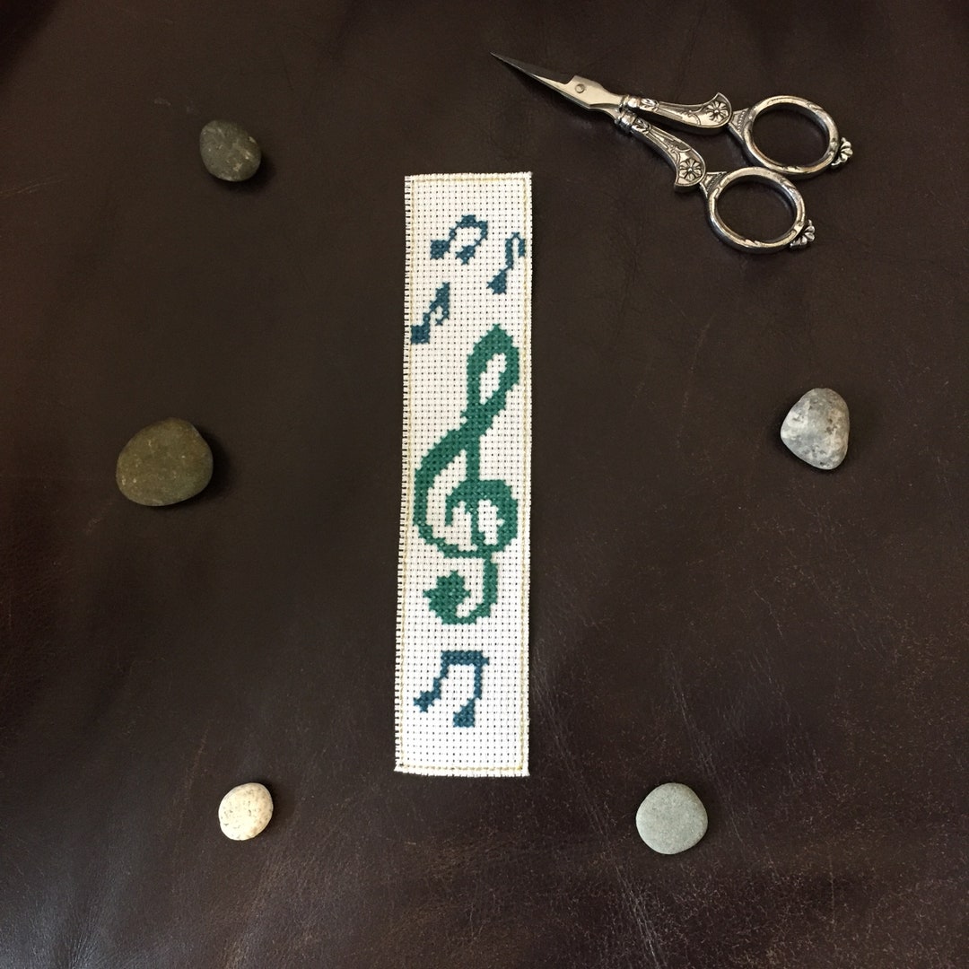 Musical Notes and Treble Clef 2: Cross Stitch Pattern Instant Download ...