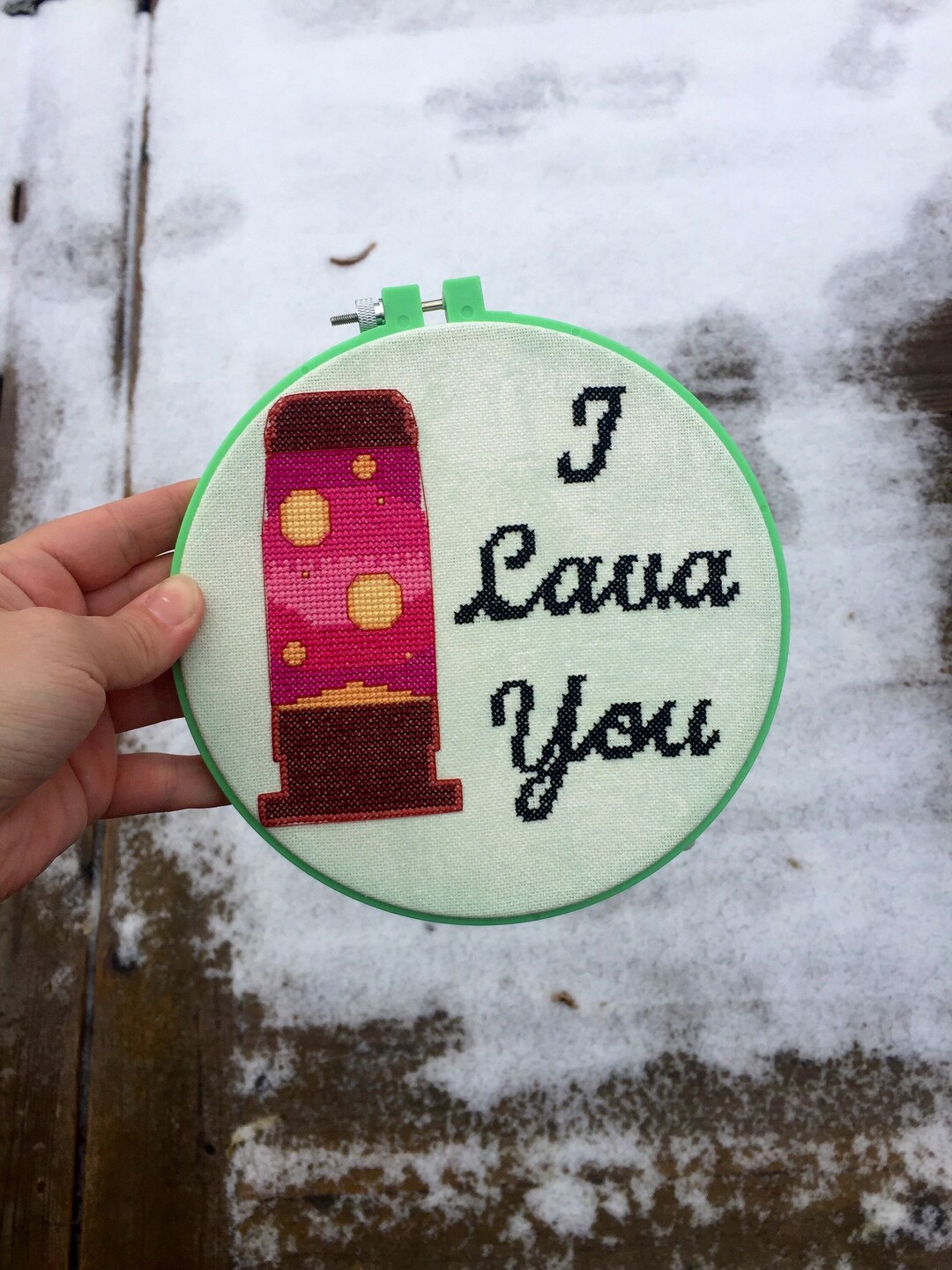 I Lava You Lava Lamp: Cross Stitch Pattern Instant Download - Etsy