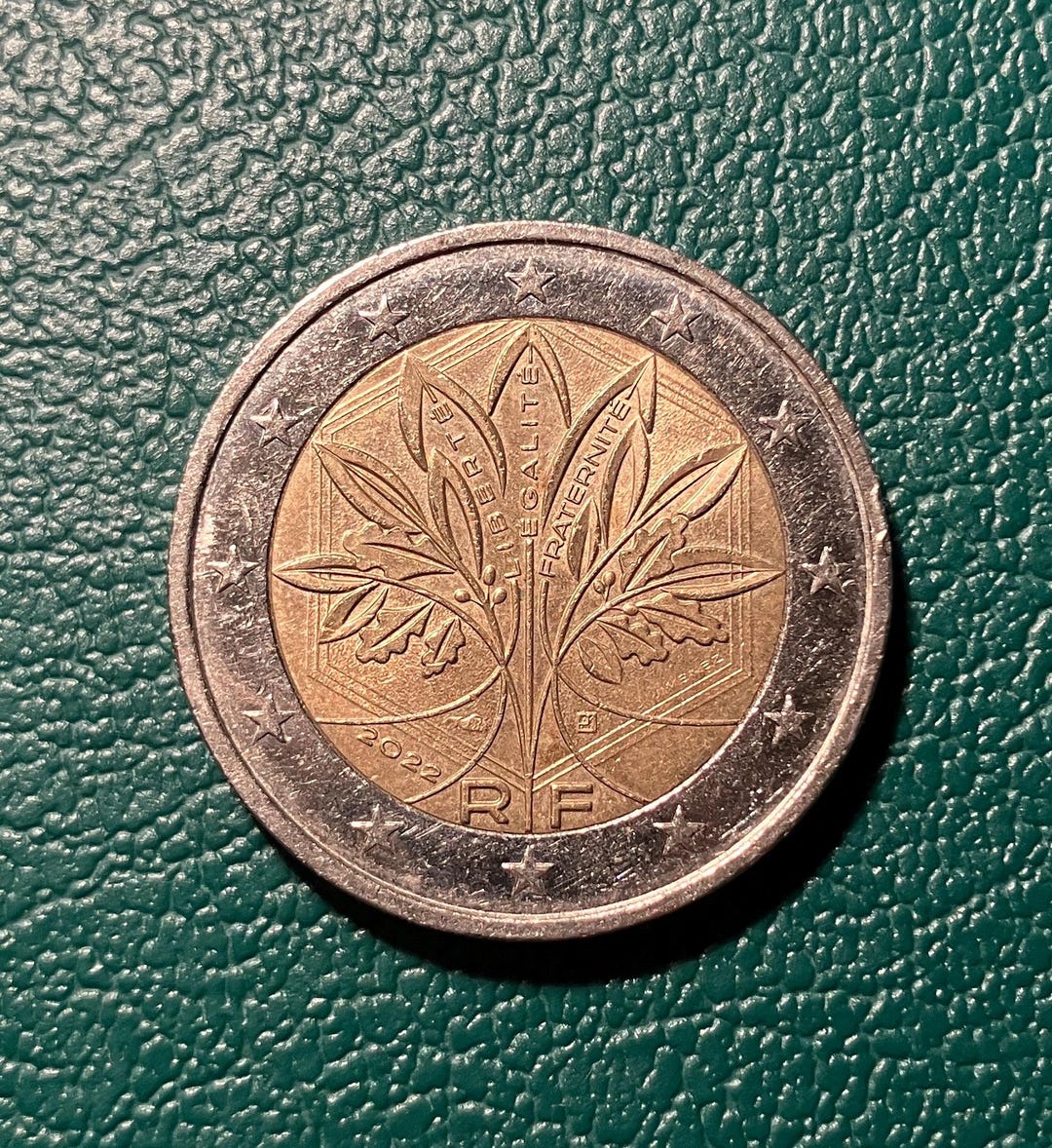 Rare 2 Euro Coin France 2022 Liberté Égalité Fraternité - Etsy