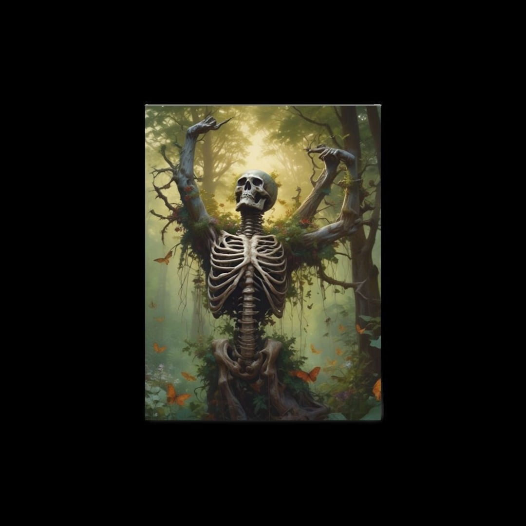 Skeleton Tree Art Print - Etsy