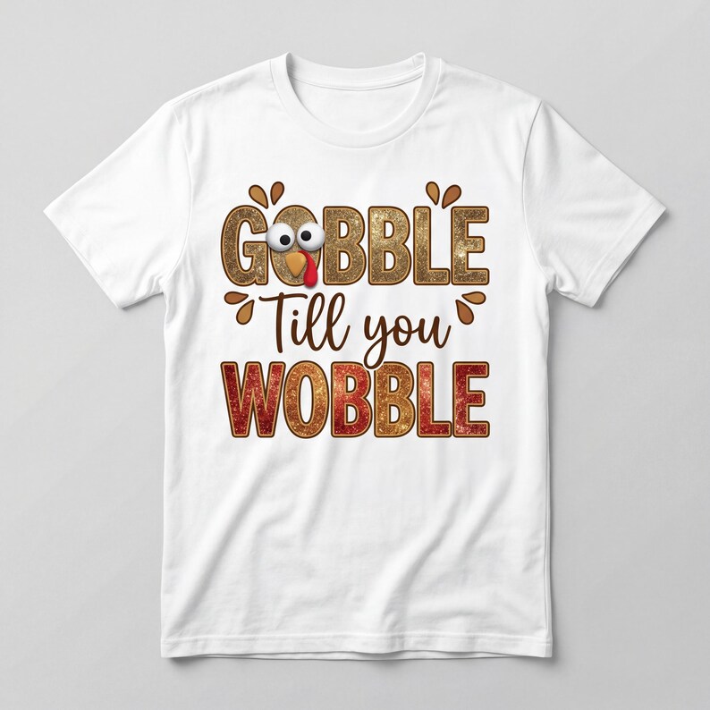 Gobble Till You Wobble PNG - Etsy