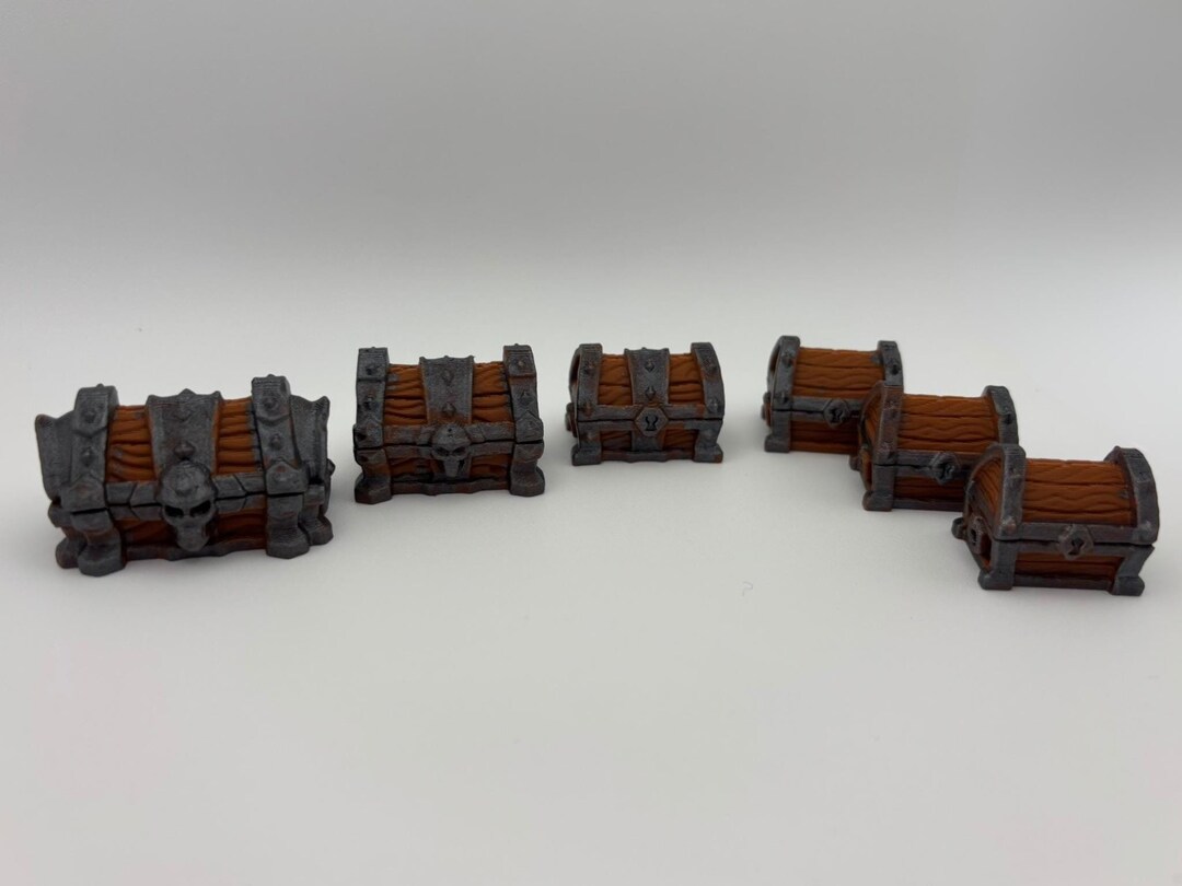 Treasure Chest Pack, Fantasy Terrain Pack, 6 Chests 28mm, 3D Printed - Etsy