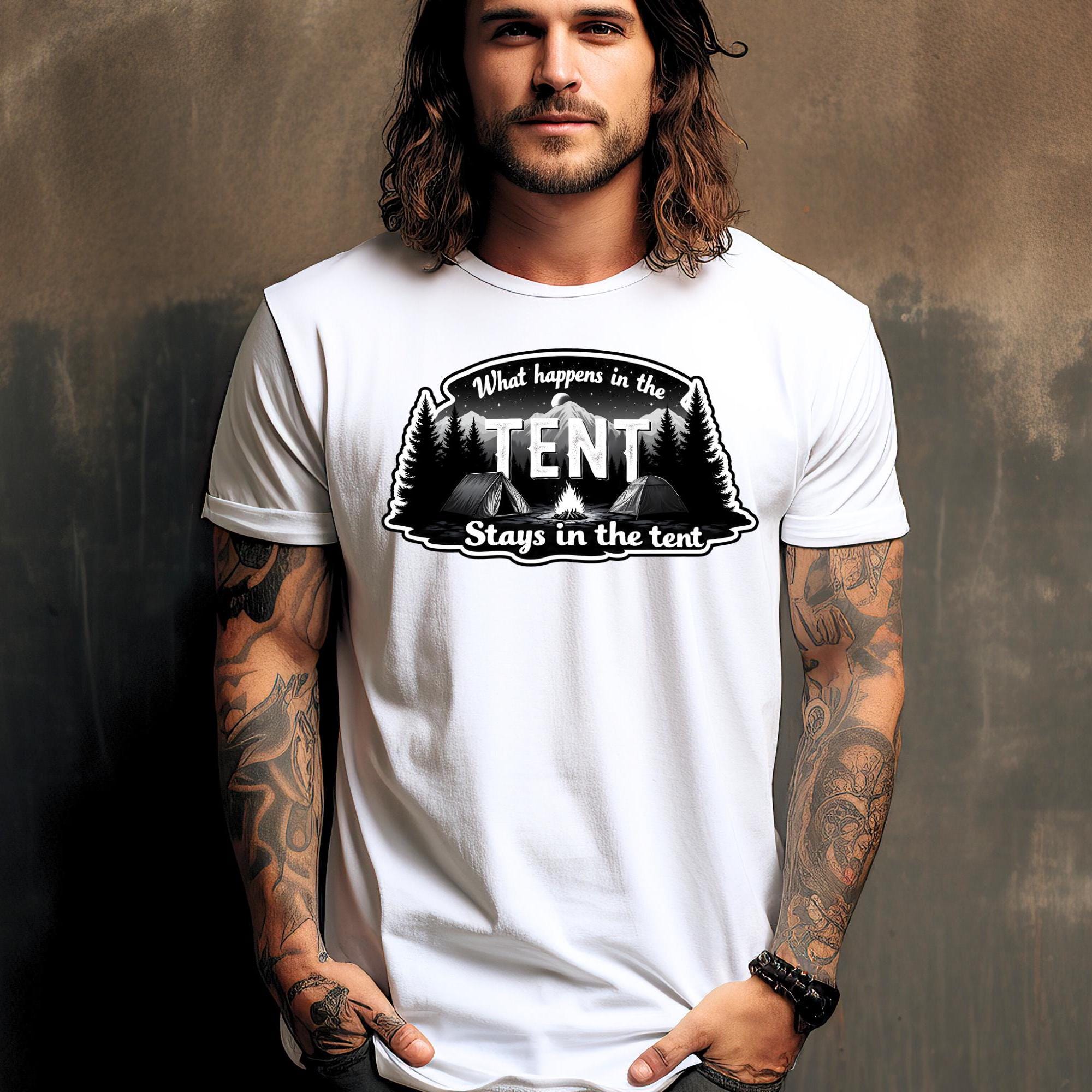 Camping T-shirt, Campfire Themed Tee, Bonfire Lover Shirt, Funny ...