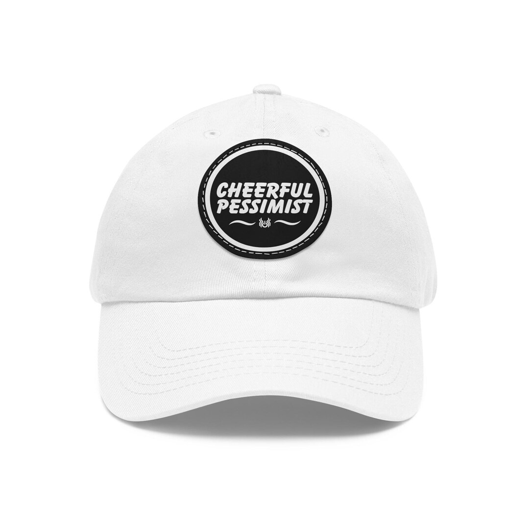 Dad Hat, Sarcastic Oxymoron Round Leather Patch Cap, Funny Baseball Hat ...