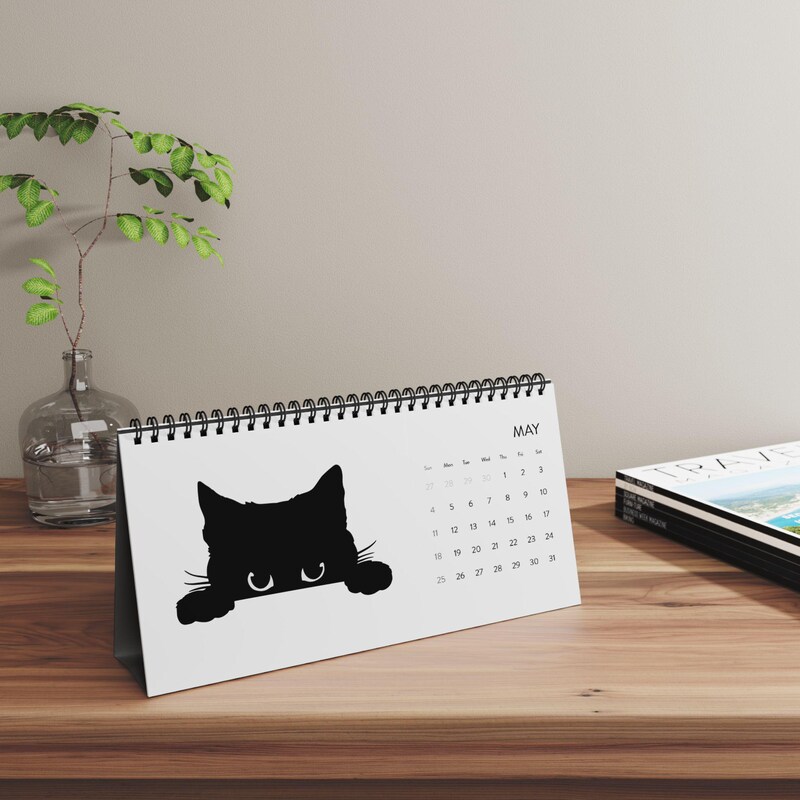 2025 Spiral Desk Calendar - Etsy