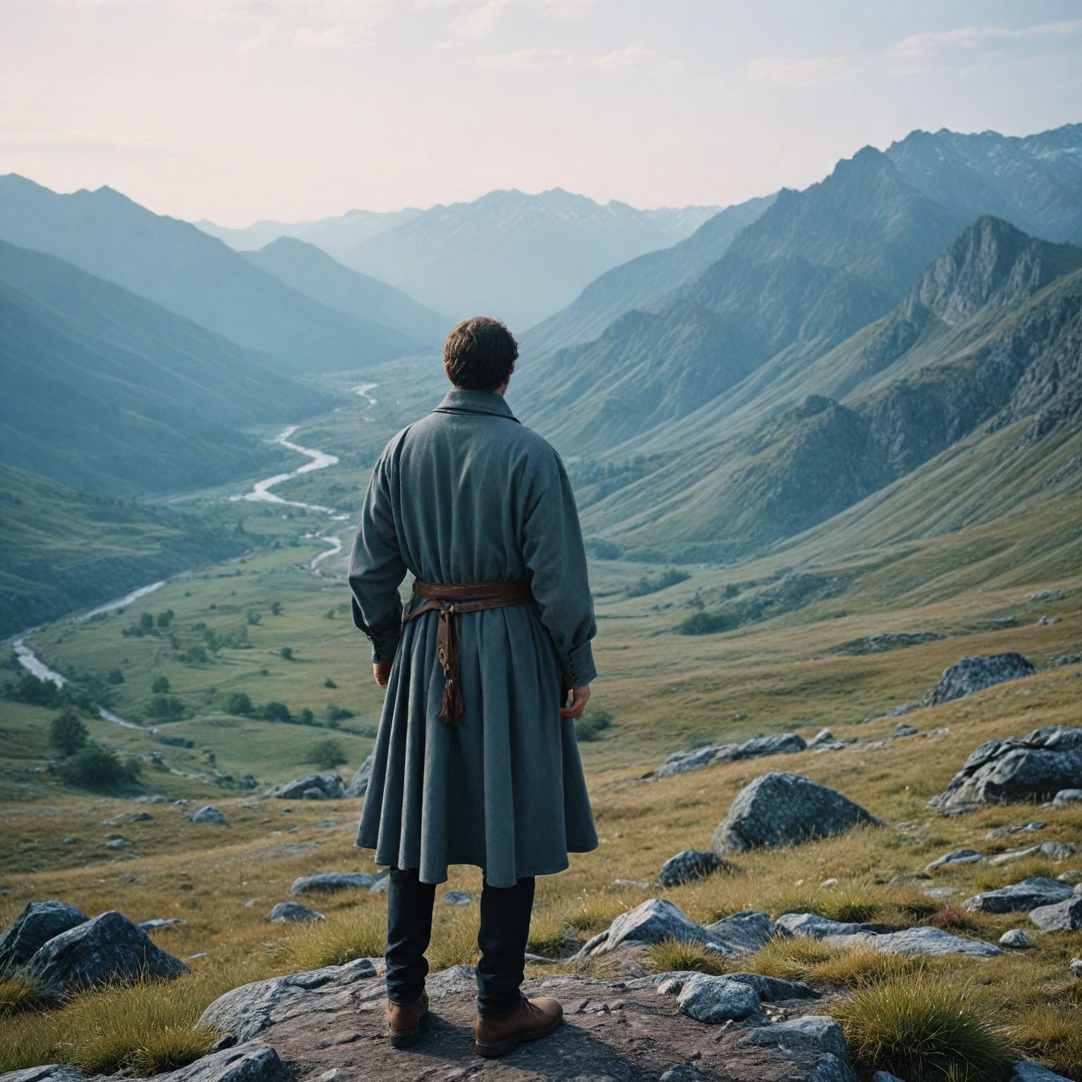 Blue Medieval Travel Tunic | Viking Explorer Cosplay Costume ...