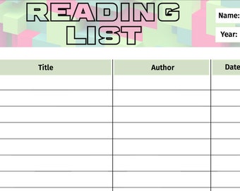 Minecraft PDF Printable Reading Tracker Minecraft Gamer Themed - Etsy