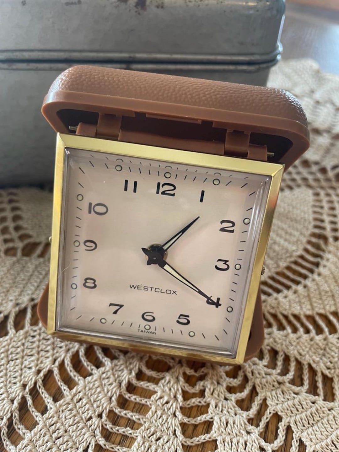 Vintage Folding Westclox Travel Alarm Clock - Etsy