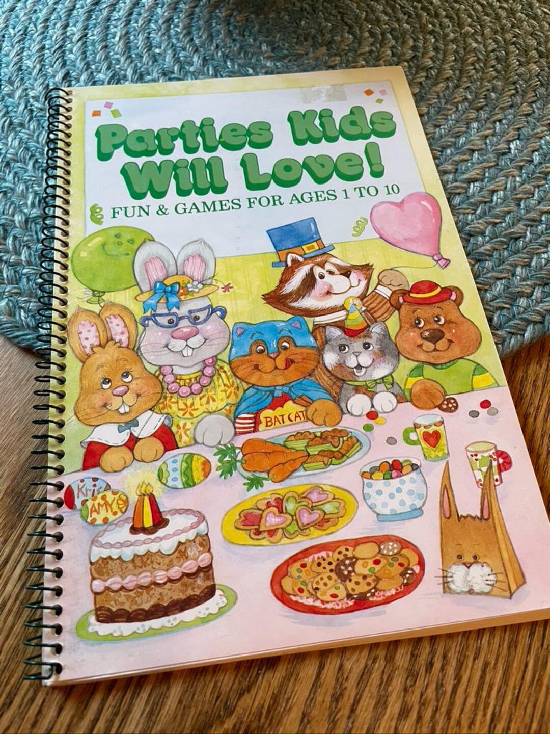 Parties Kids Will Love a Vintage 1987 Current Spiral Bound Book - Etsy