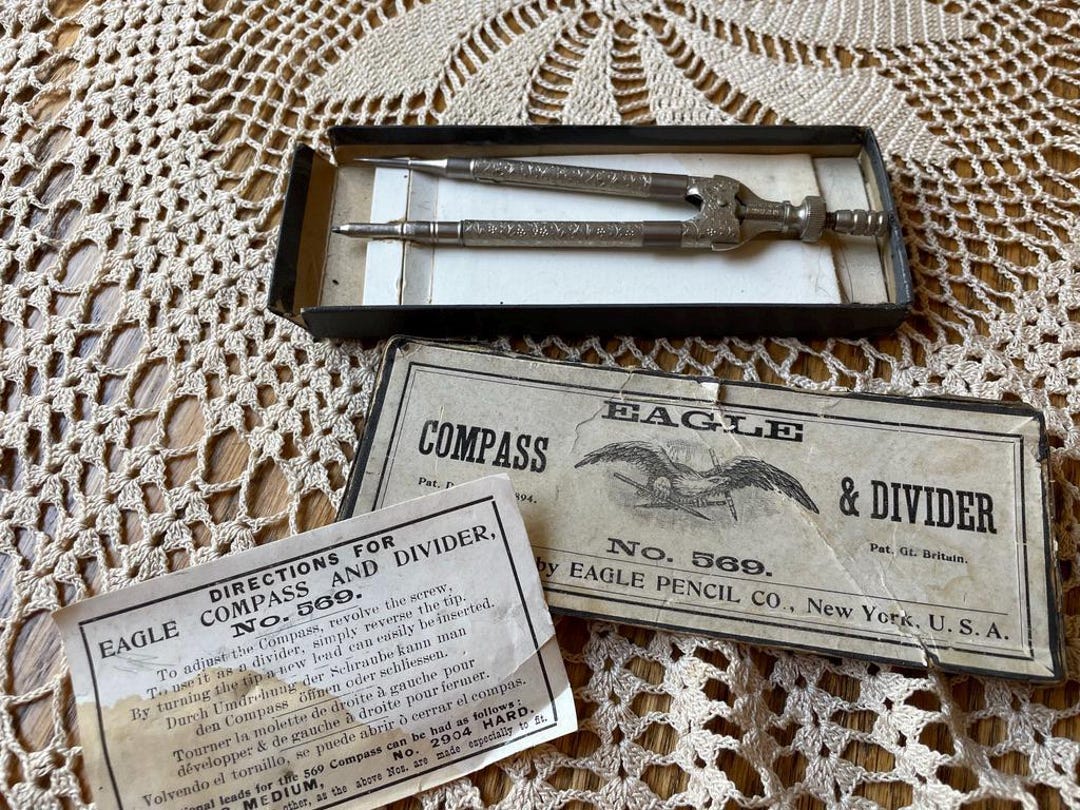 Vintage Eagle Compass and Divider No 569 - Etsy