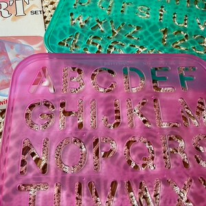 Eight Vintage Tupperware Stencil Art Set Complete - Etsy