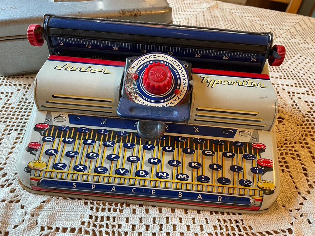 So FUN a Vintage Metal Toy Junior Typewriter by Marx - Etsy