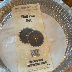 New in Package Vintage Flan Pan Set by Pampered Chef 1700 - Etsy