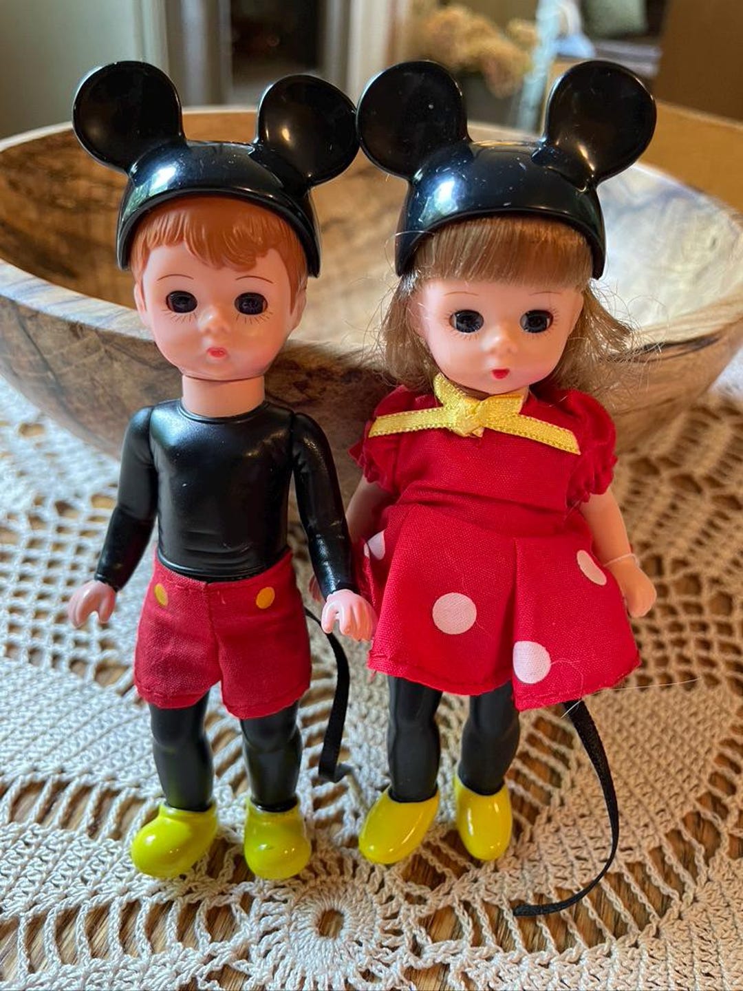 Vintage 2004 Pair of Mcdonalds Madame Alexander Dolls Mickey and Minnie ...
