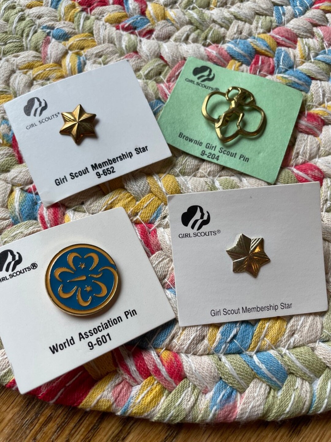 Four Collectible Vintage Girl Scout and Brownie Pins - Etsy